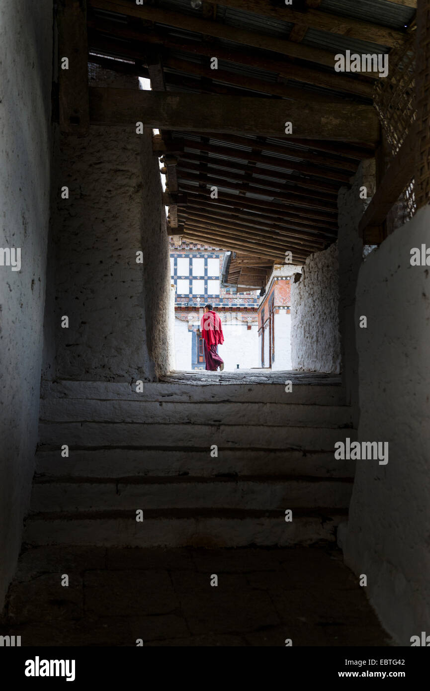 Monk walking up stairs hi-res stock photography and images - Alamy