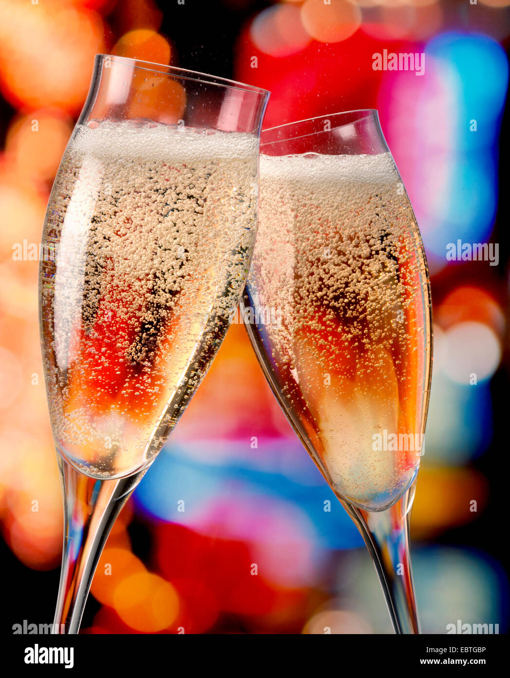 champagne glasses toasting Stock Photo - Alamy