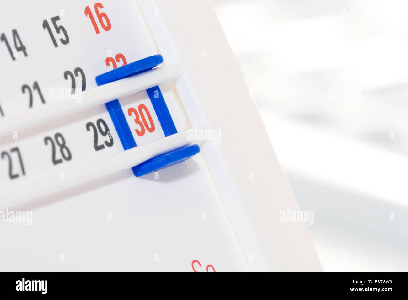 calendar marking the last day of a month Stock Photo - Alamy