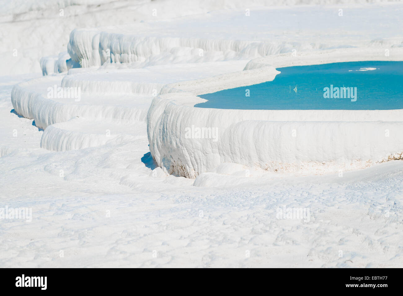 water-filled basins in Pamukkale in Turkey Stock Photo - Alamy