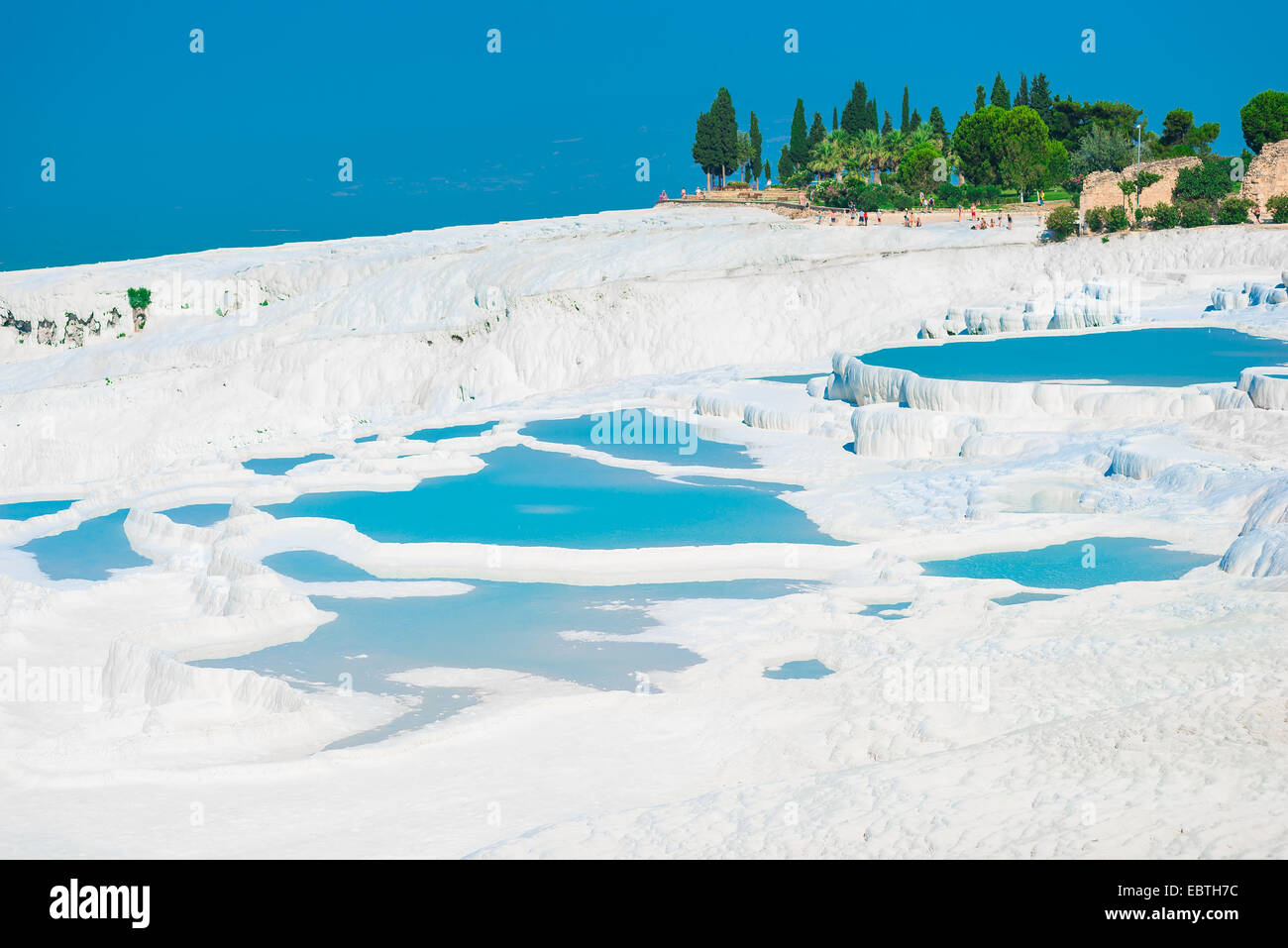 Very nice view of Pamukkale. natural landmark of Turkey Stock Photo - Alamy