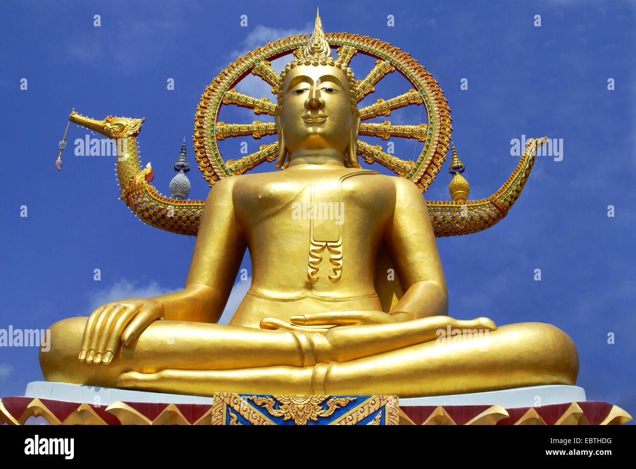 golden Big Buddha statue, Thailand, Ko Samui, Ban Plai Stock Photo - Alamy