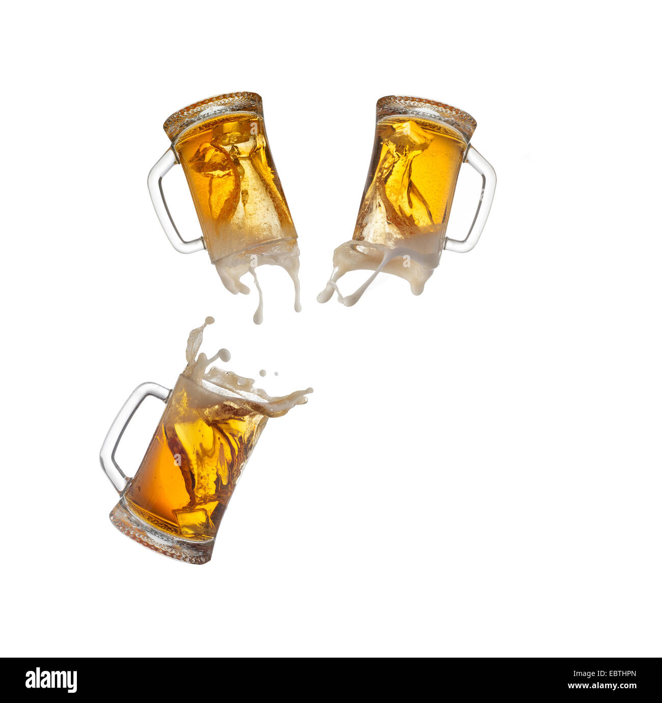 Beer splash in glass isolated on white Stock Photo - Alamy