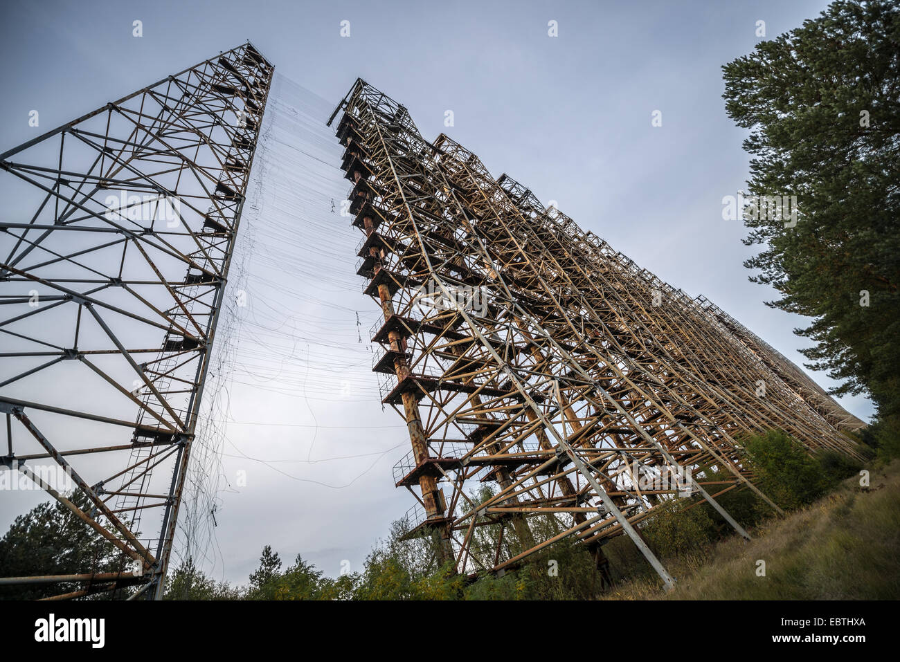 Duga-3 Soviet radar system in Chernobyl-2 military base - Chernobyl ...