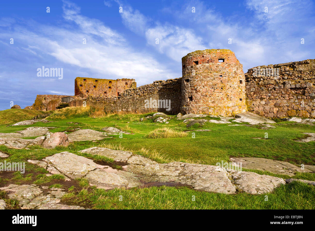 Ruins of the castle Hammershus, Denmark, Bornholm Stock Photo - Alamy