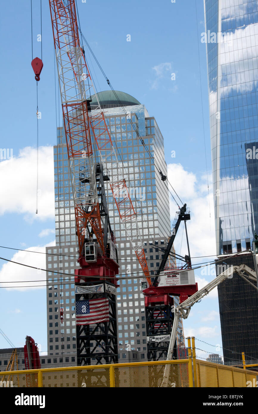 Freedom Tower construction site, USA, New York City Stock Photo - Alamy