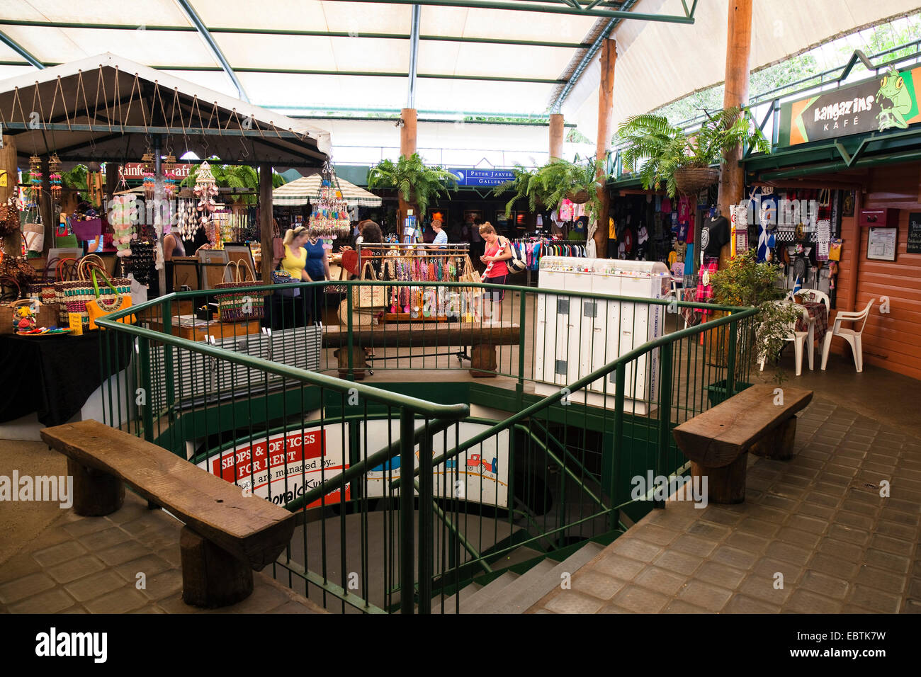 Kuranda Original Rainforest Markets, Australia, Queensland Stock Photo ...