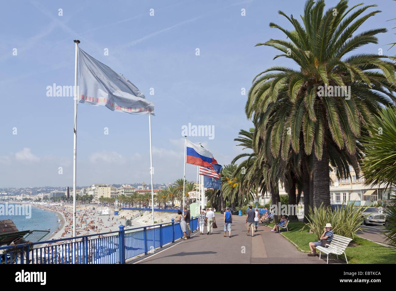 boardwalk, Nice, Cote d´Azur, France Stock Photo - Alamy