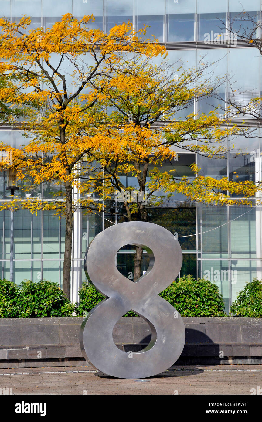 house number eight at central place of MediaPark, Germany, North Rhine ...