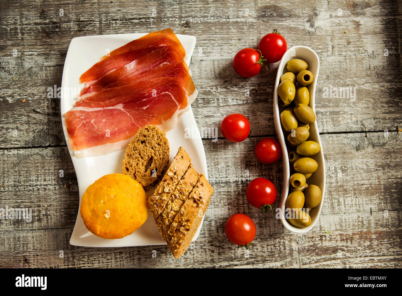 Fresh food on the table Stock Photo - Alamy