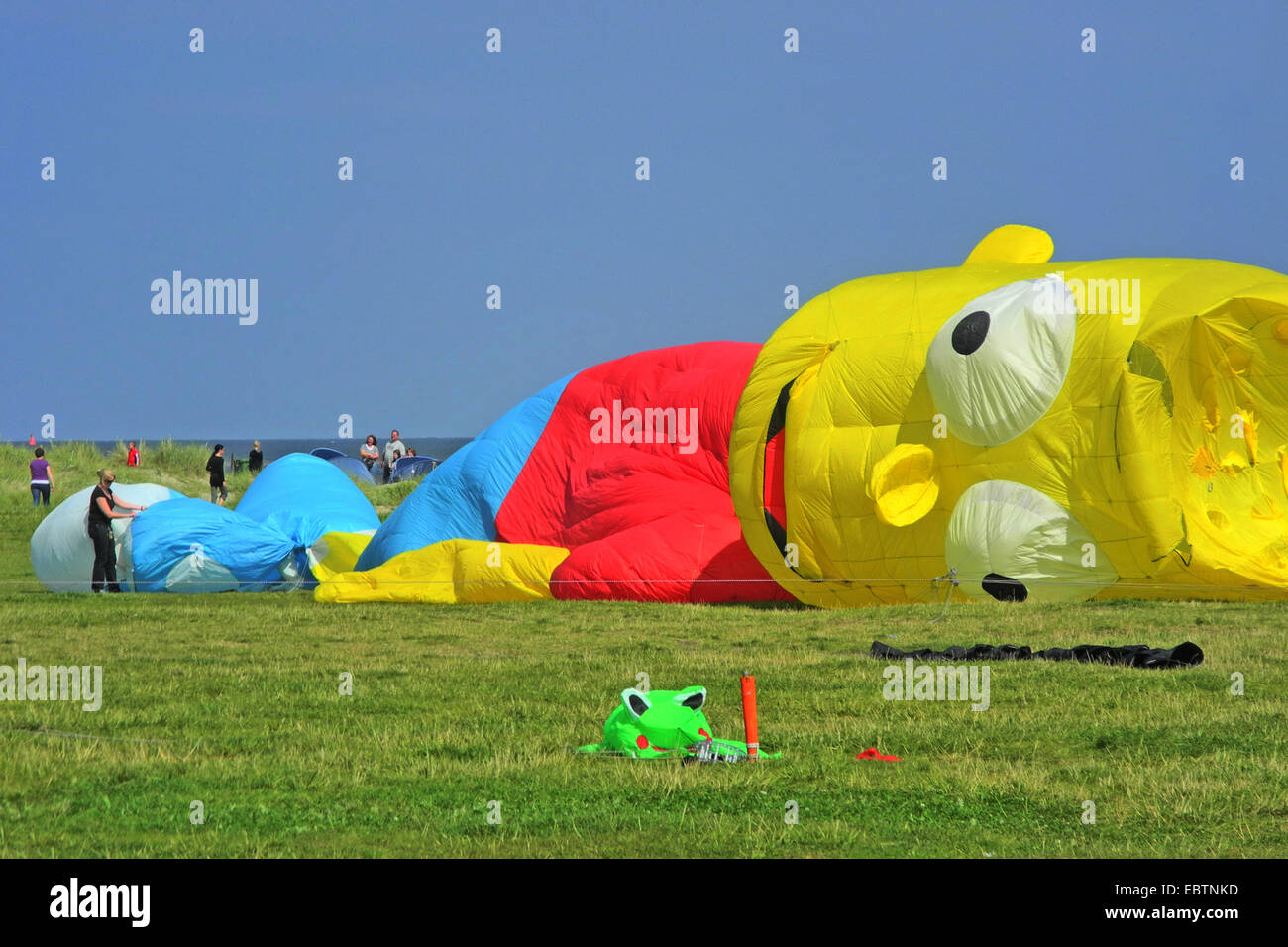 kites at the kite festival in Schillig, Bart Simpson, Germany, Lower ...