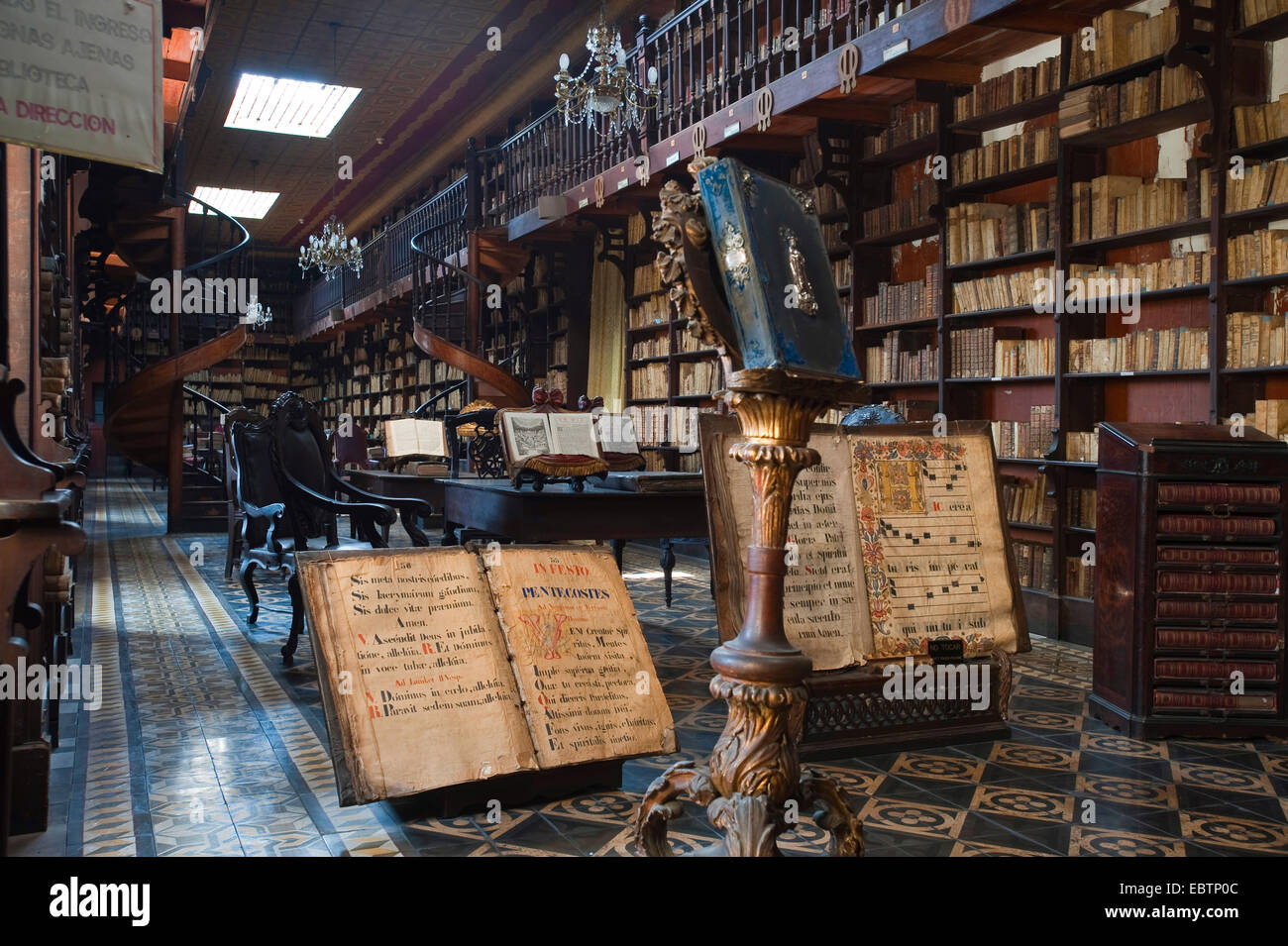 historical library in the catacombs under the 'Monastery of San ...