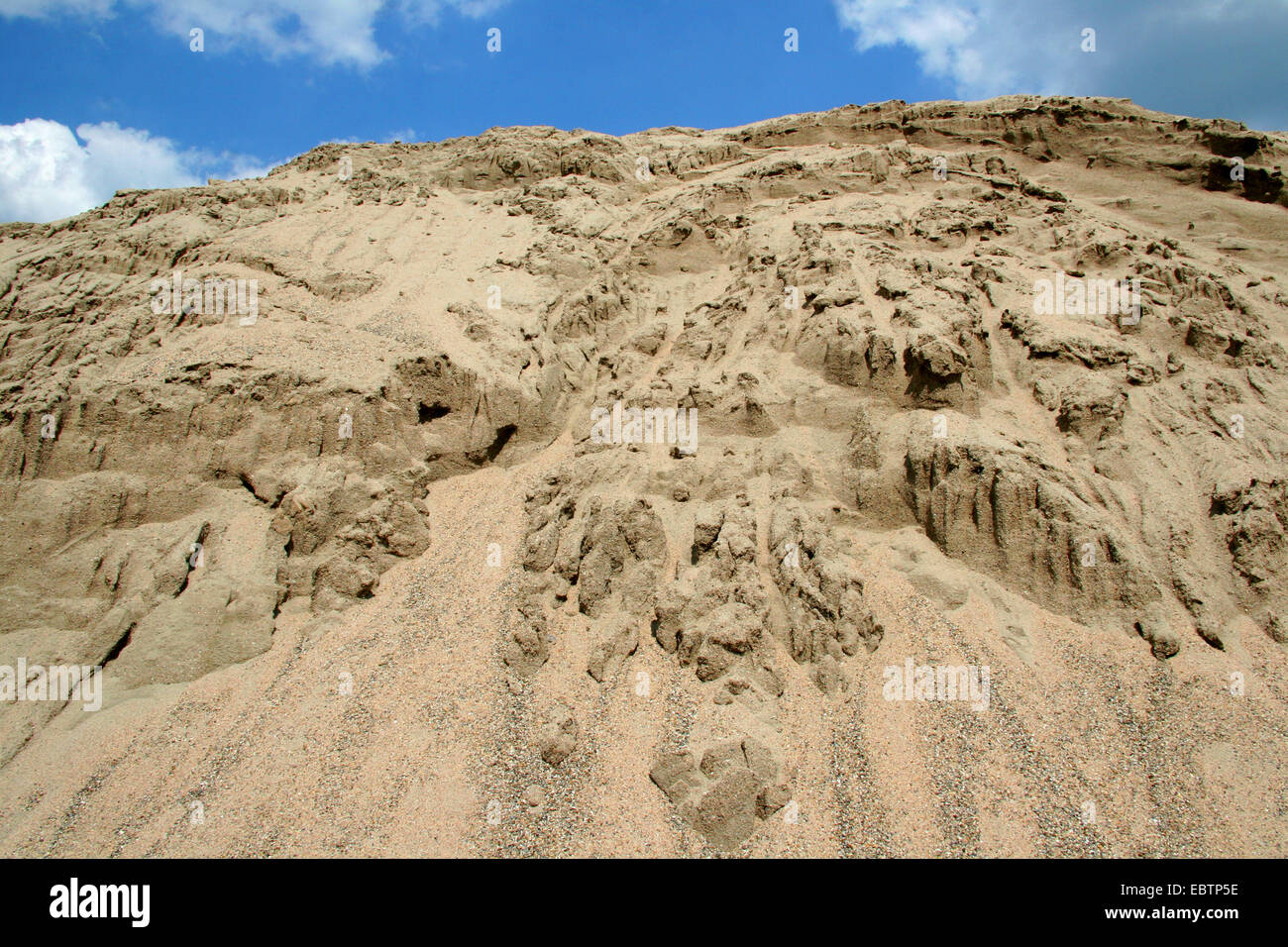 pile of sand for civil engineering, Germany, North Rhine-Westphalia ...