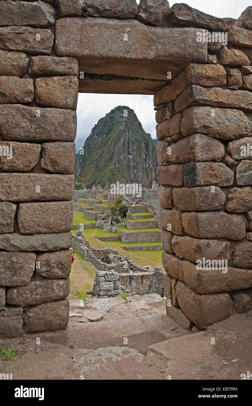 Ancient Inca ruins of Machu Picchu, Peru, Andes, Machu Picchu Stock ...
