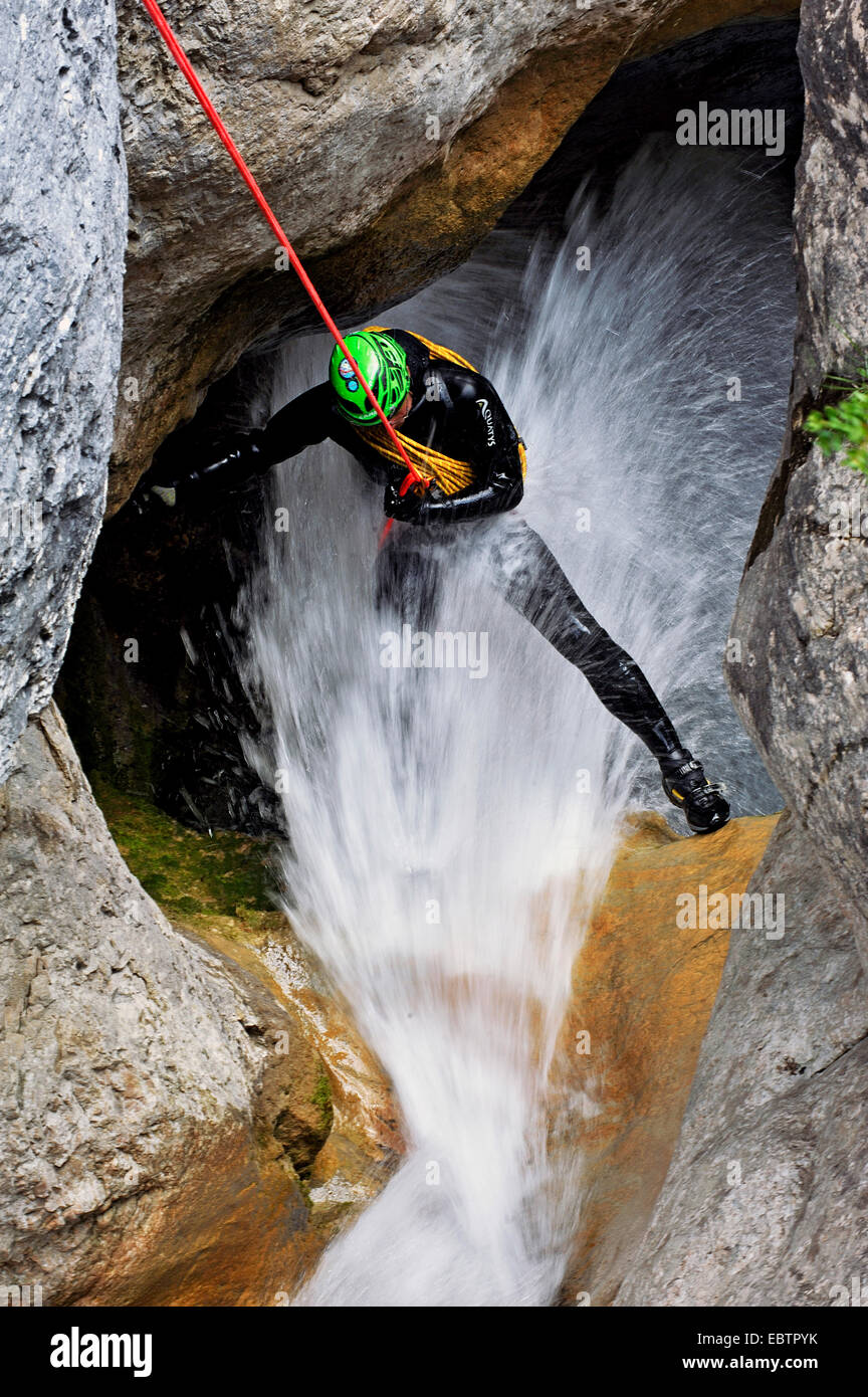 canyoning in Artuby river, France Stock Photo - Alamy