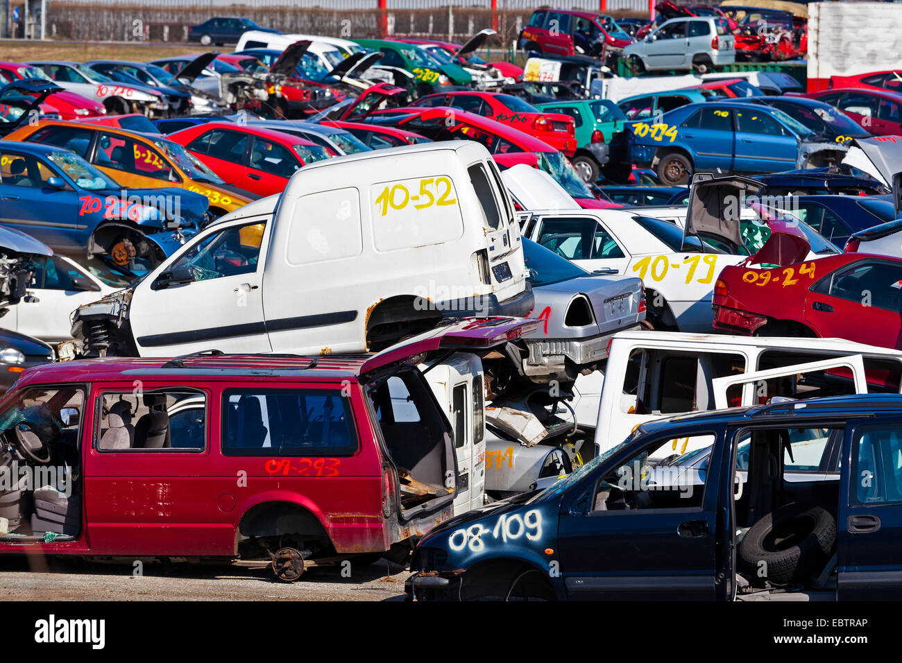 Car junkyard scrap yard germany hi-res stock photography and images - Alamy