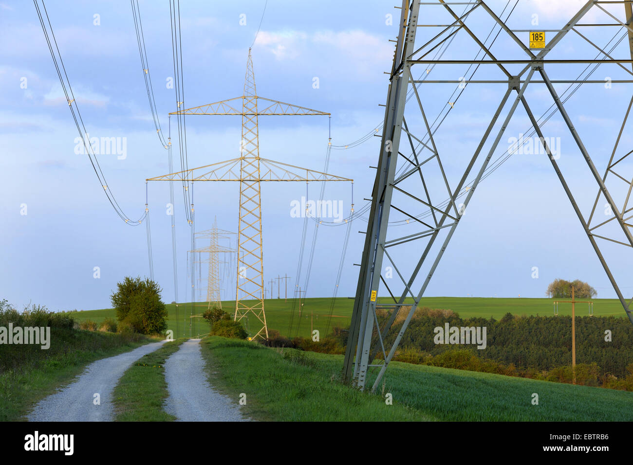 Cultural landscape with power poles hi-res stock photography and images ...