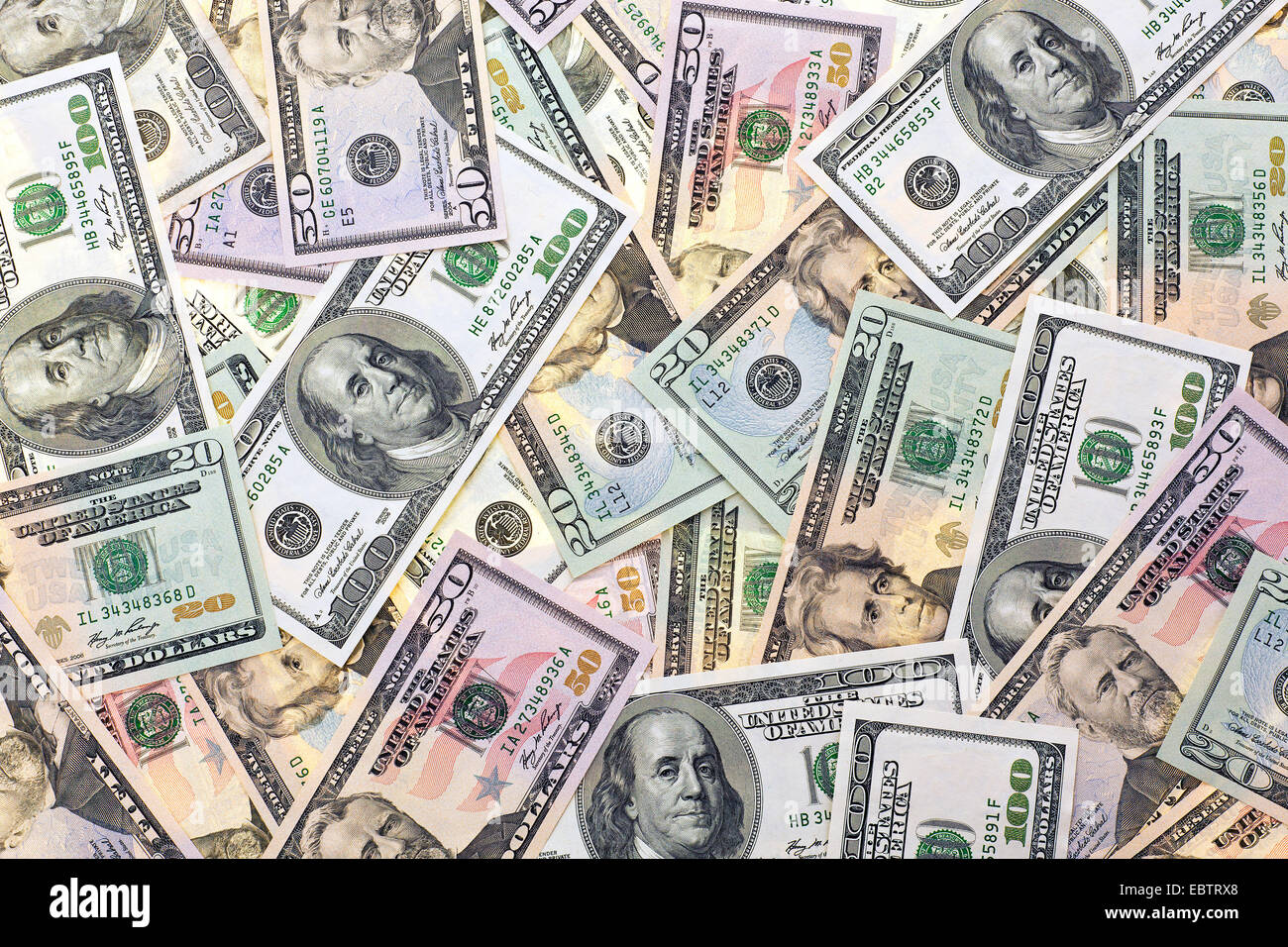 many Dollar bills, USA Stock Photo - Alamy