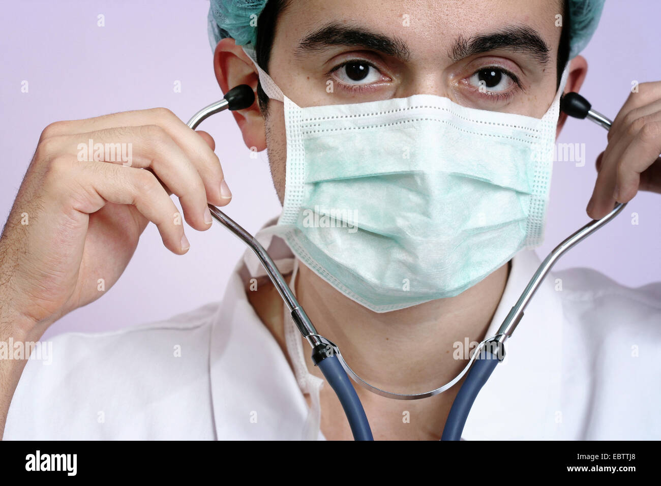portrait of a young doctor with stethoscope Stock Photo - Alamy