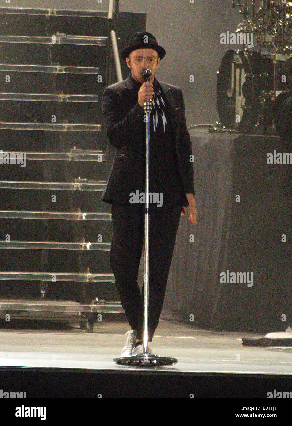 Justin Timberlake performs live in stage at the 13th Mawazine Festival ...