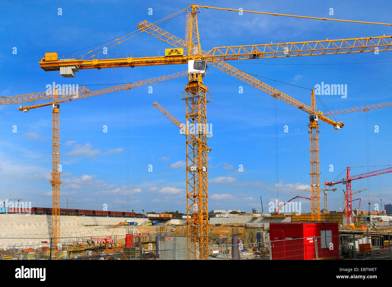 Vienna Central Station construction site , Austria, Vienna Stock Photo ...