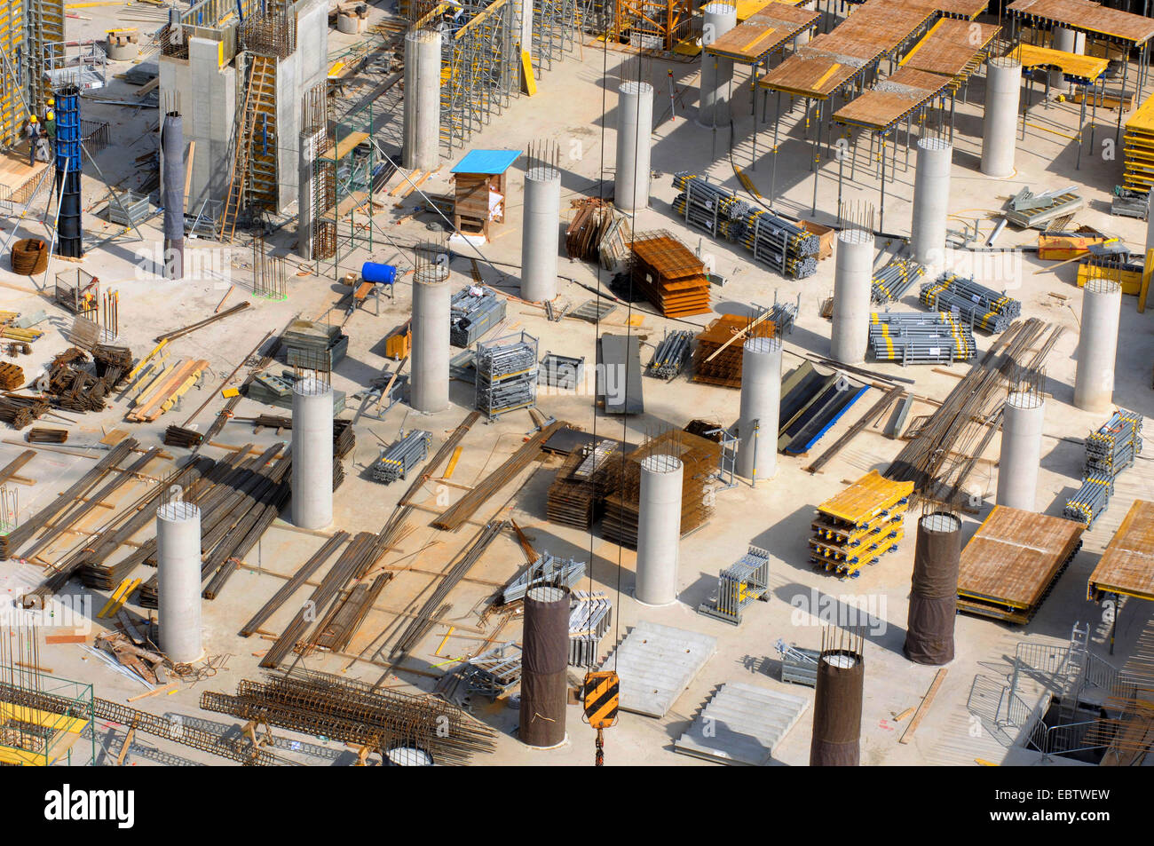 Vienna Central Station construction site , Austria, Vienna Stock Photo ...