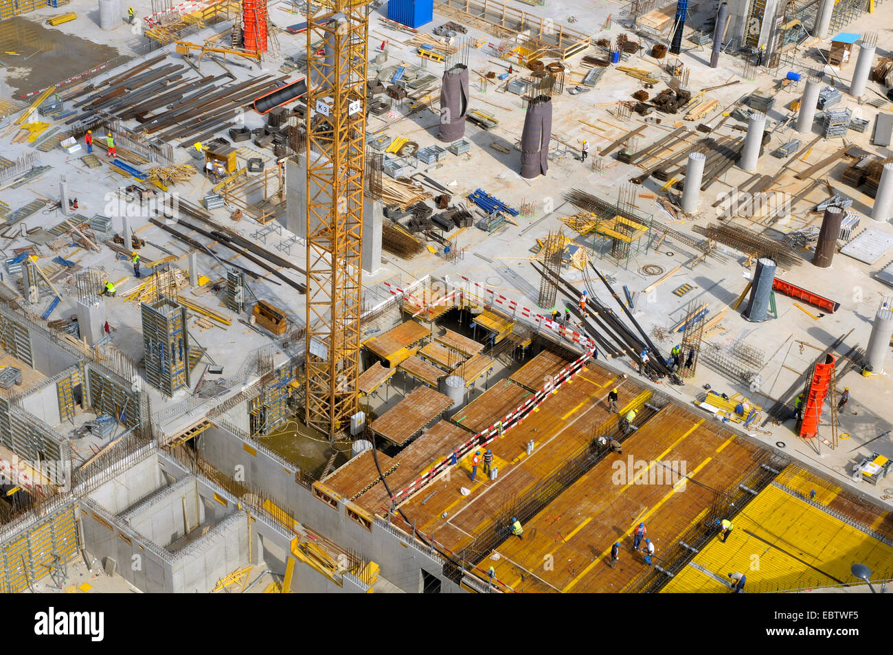 Vienna Central Station construction site , Austria, Vienna Stock Photo ...