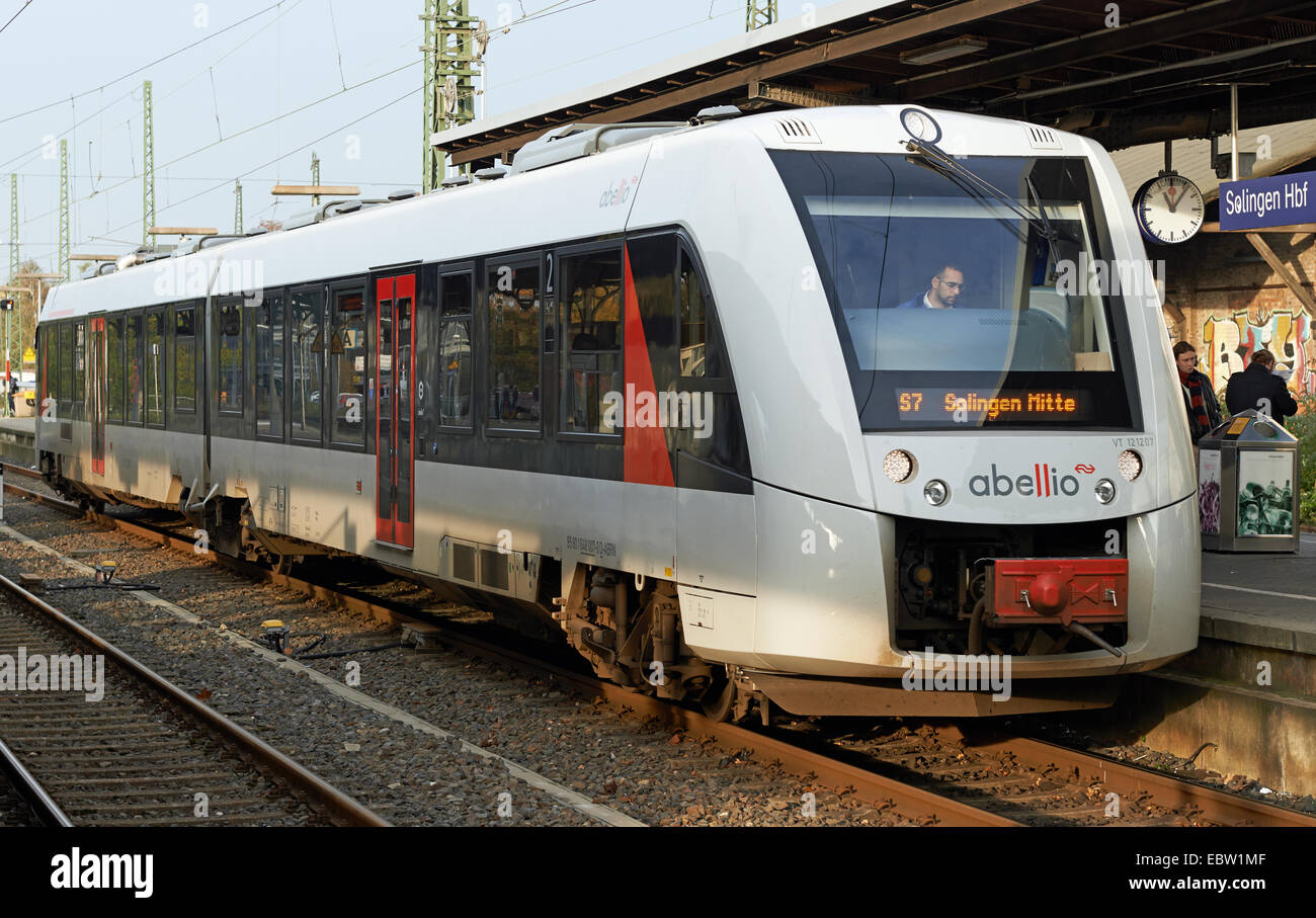 Abellio local passenger train, Solingen, North Rhine-Westphalia ...