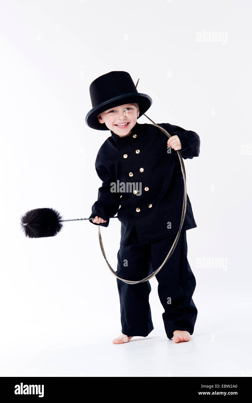 young boy dressed as a chimney sweeper Stock Photo - Alamy