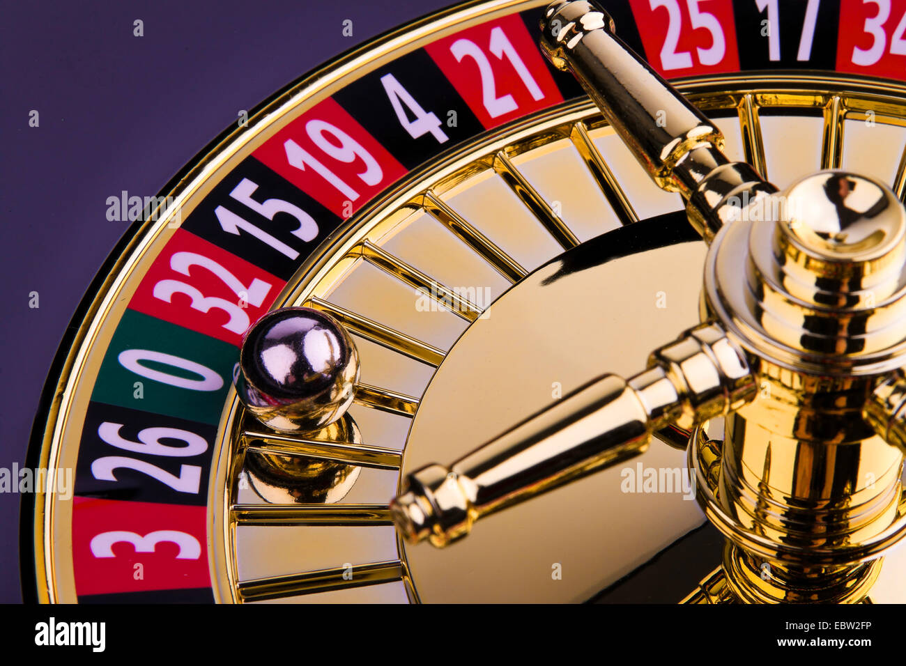 roulette game with a lucky ball Stock Photo - Alamy