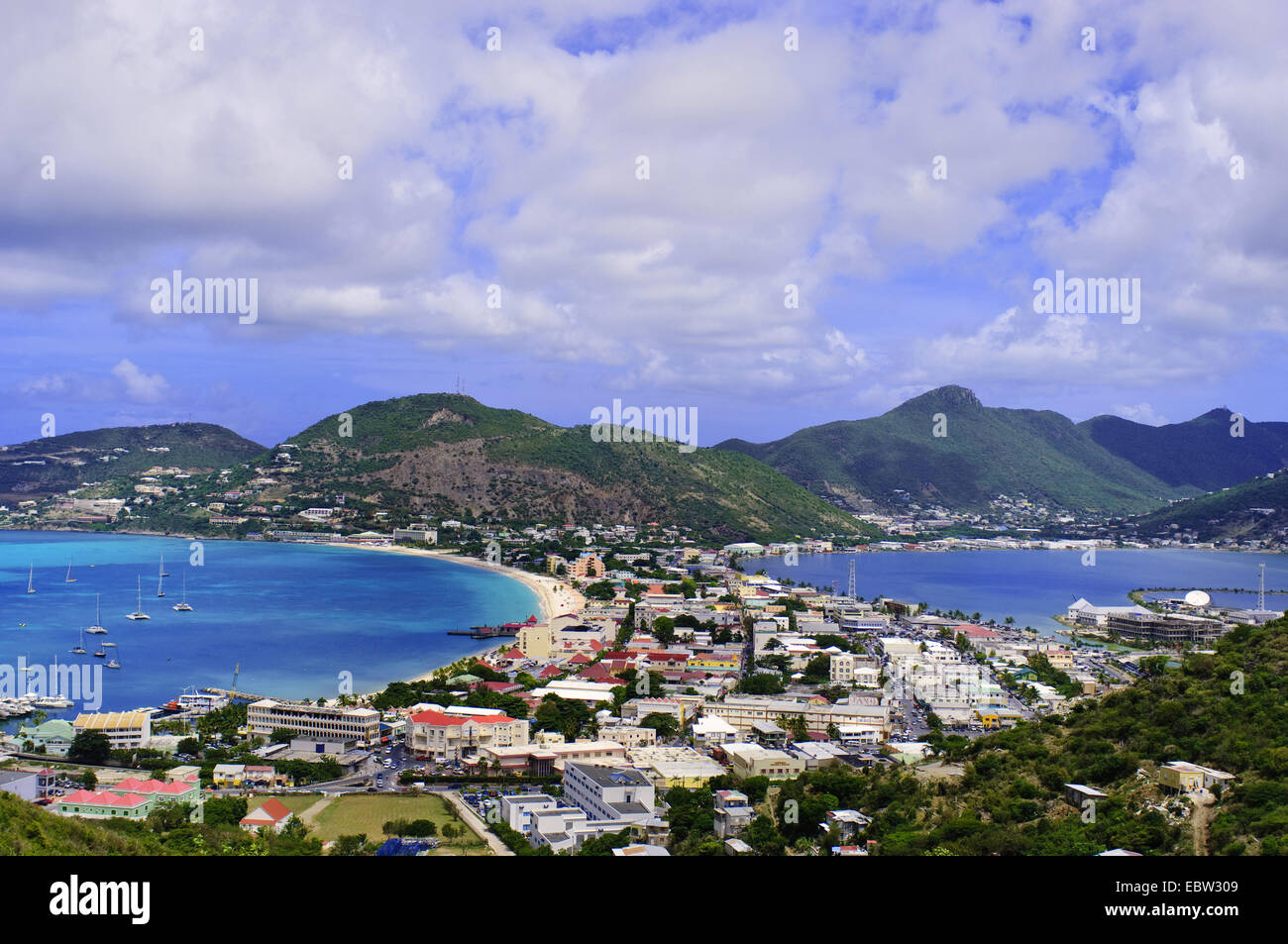 Philipsburg, Saint Martin, Philipsburg Stock Photo - Alamy