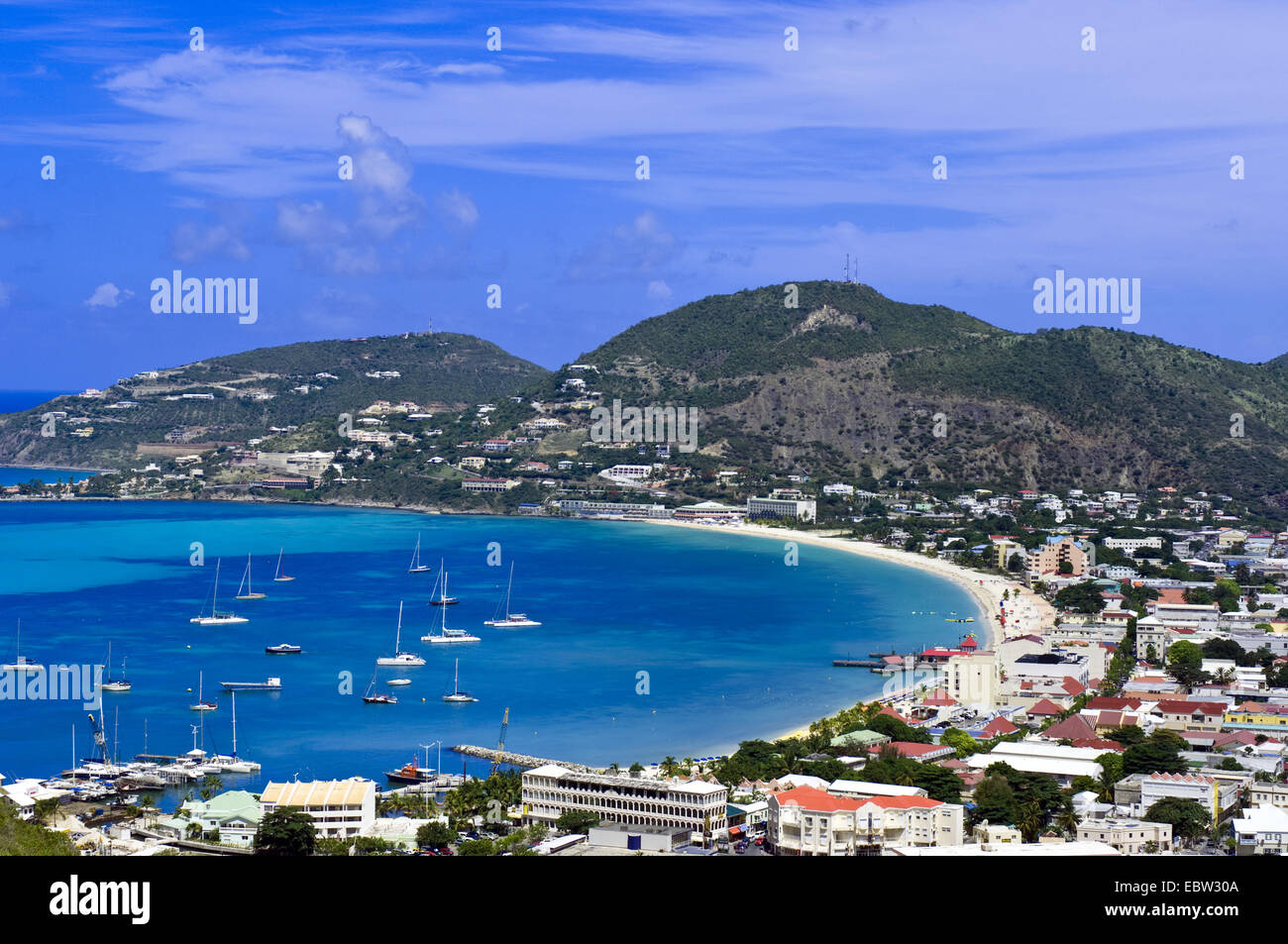 Philipsburg, Saint Martin, Philipsburg Stock Photo - Alamy