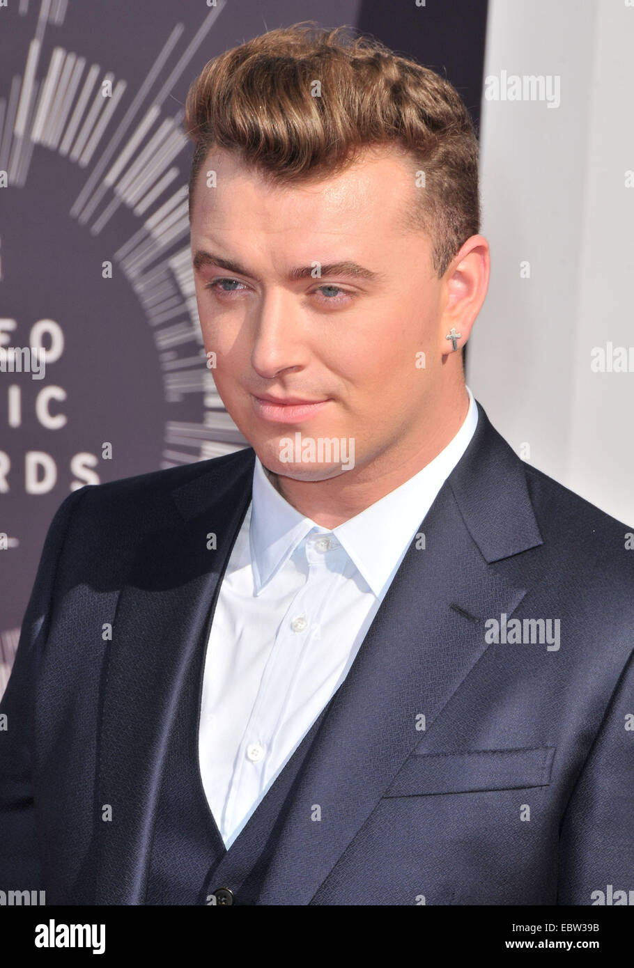 Los Angeles, CA. USA. Sam Smith at the 2014 MTV Video Music Awards, at ...