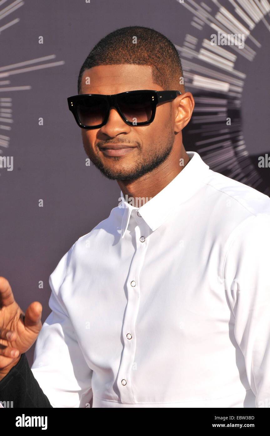 Los Angeles, CA. USA. Usher at the 2014 MTV Video Music Awards, at The ...