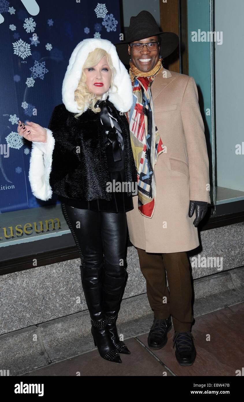 New York, NY, USA. 3rd Dec, 2014. Cyndi Lauper, Billy Porter in ...