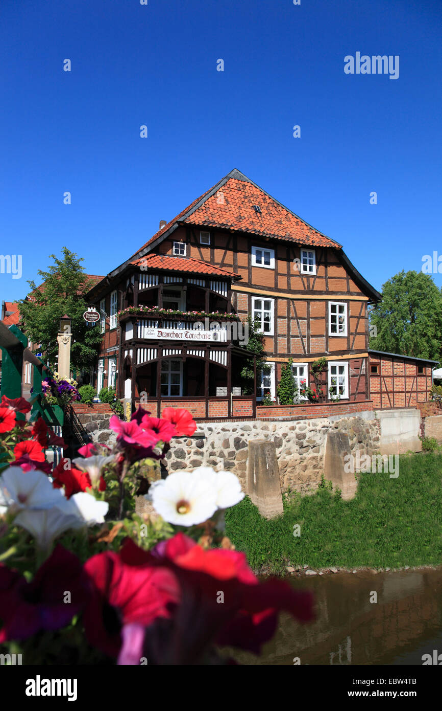 Restaurant Drawehner Torschenke at river Jeetzel, Hitzacker / Elbe ...