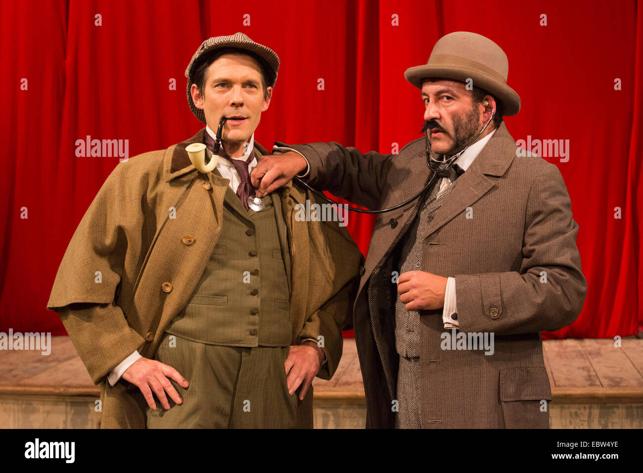 Toby Park as Holmes and Aitor Basauri as Dr Watson. Spymonkey company ...