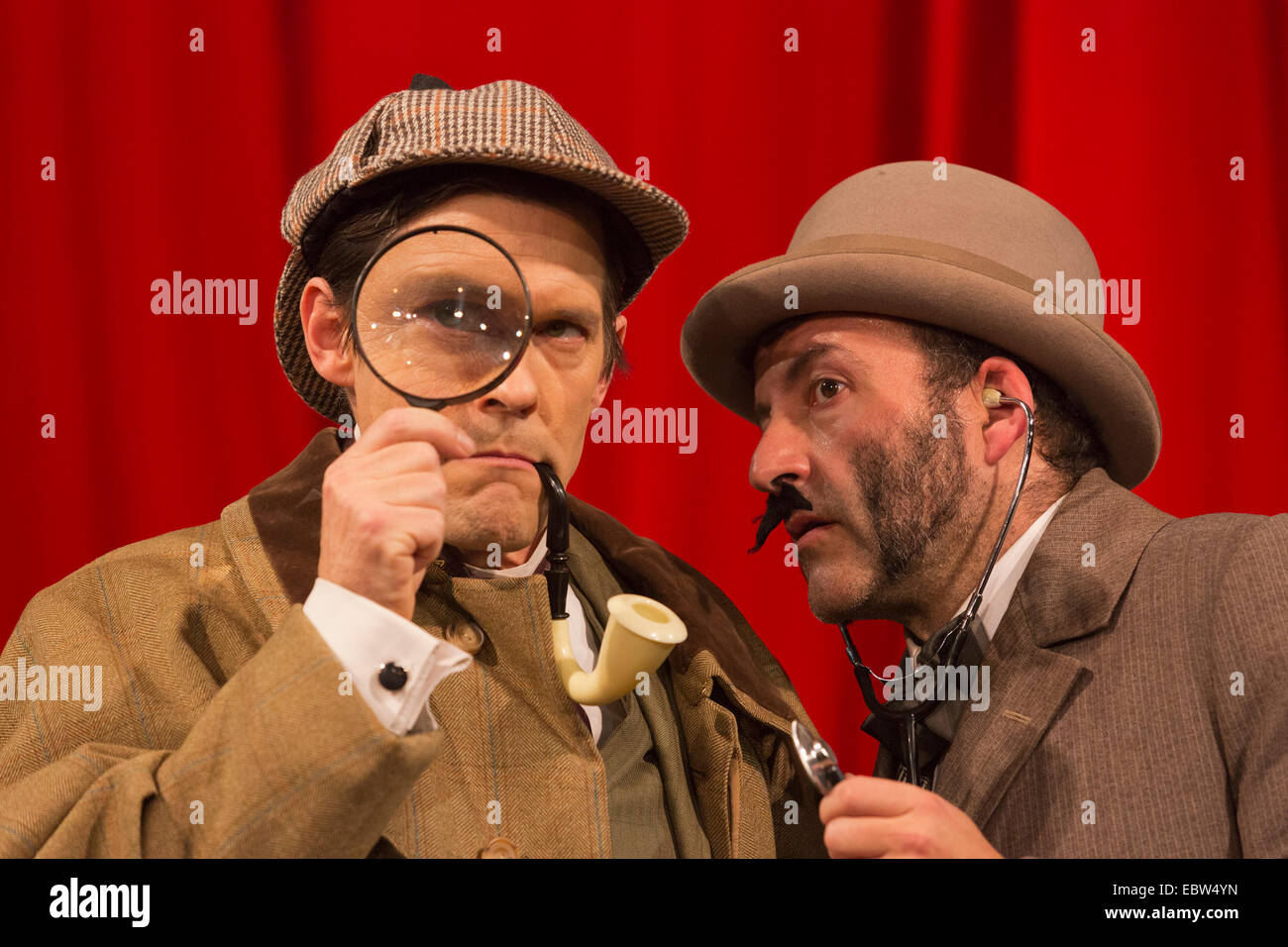 Toby Park as Holmes and Aitor Basauri as Dr Watson. Spymonkey company ...