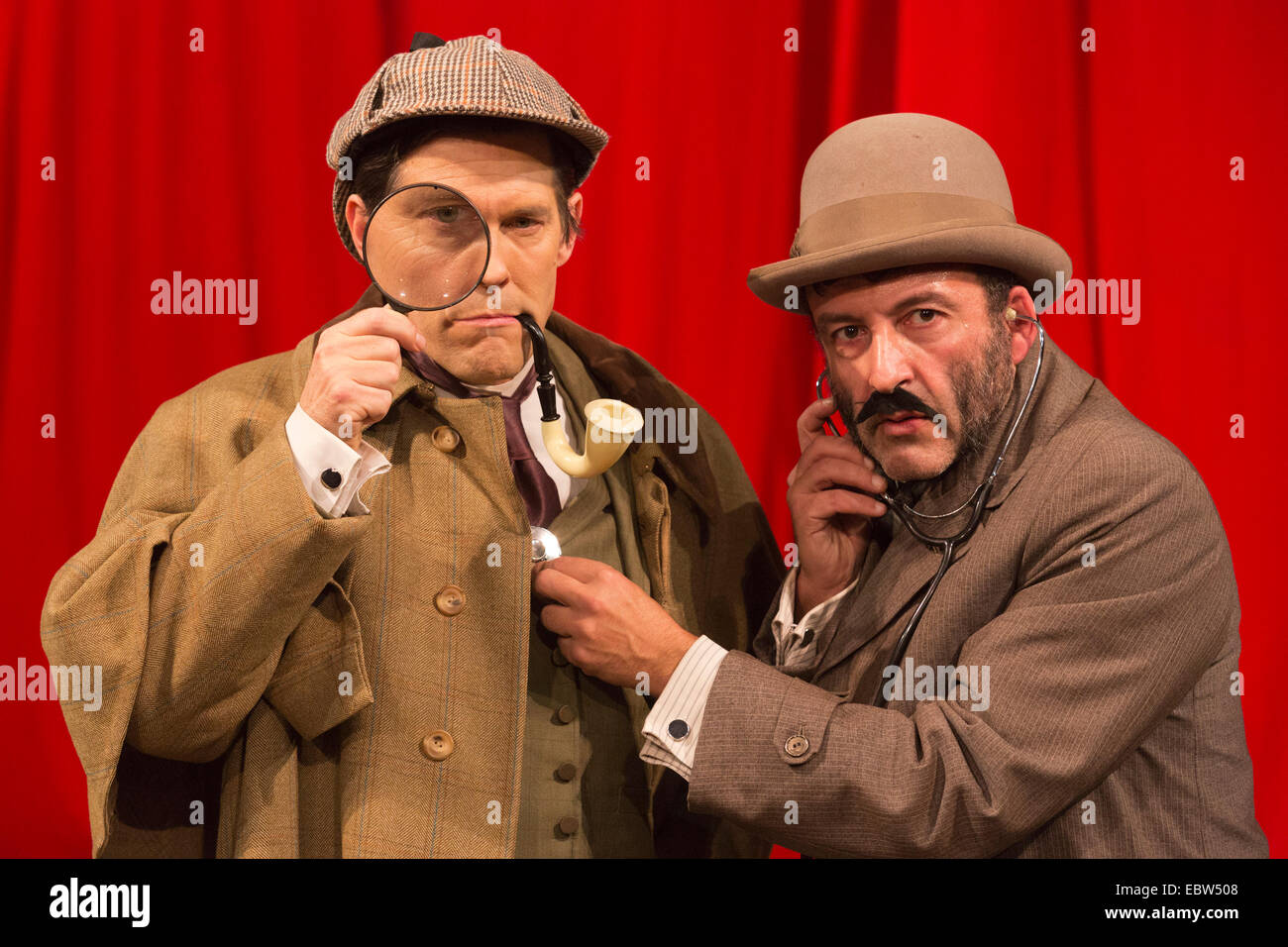 Toby Park as Holmes and Aitor Basauri as Dr Watson. Spymonkey company ...