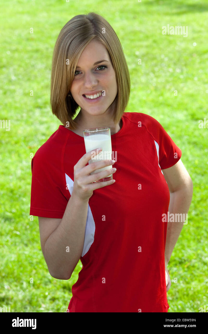 Milk in hand hi-res stock photography and images - Alamy