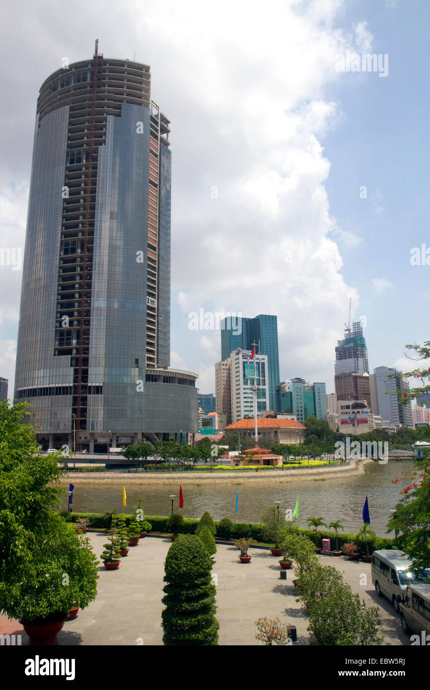 The Saigon One Tower under construction in Ho Chi Minh City, Vietnam ...