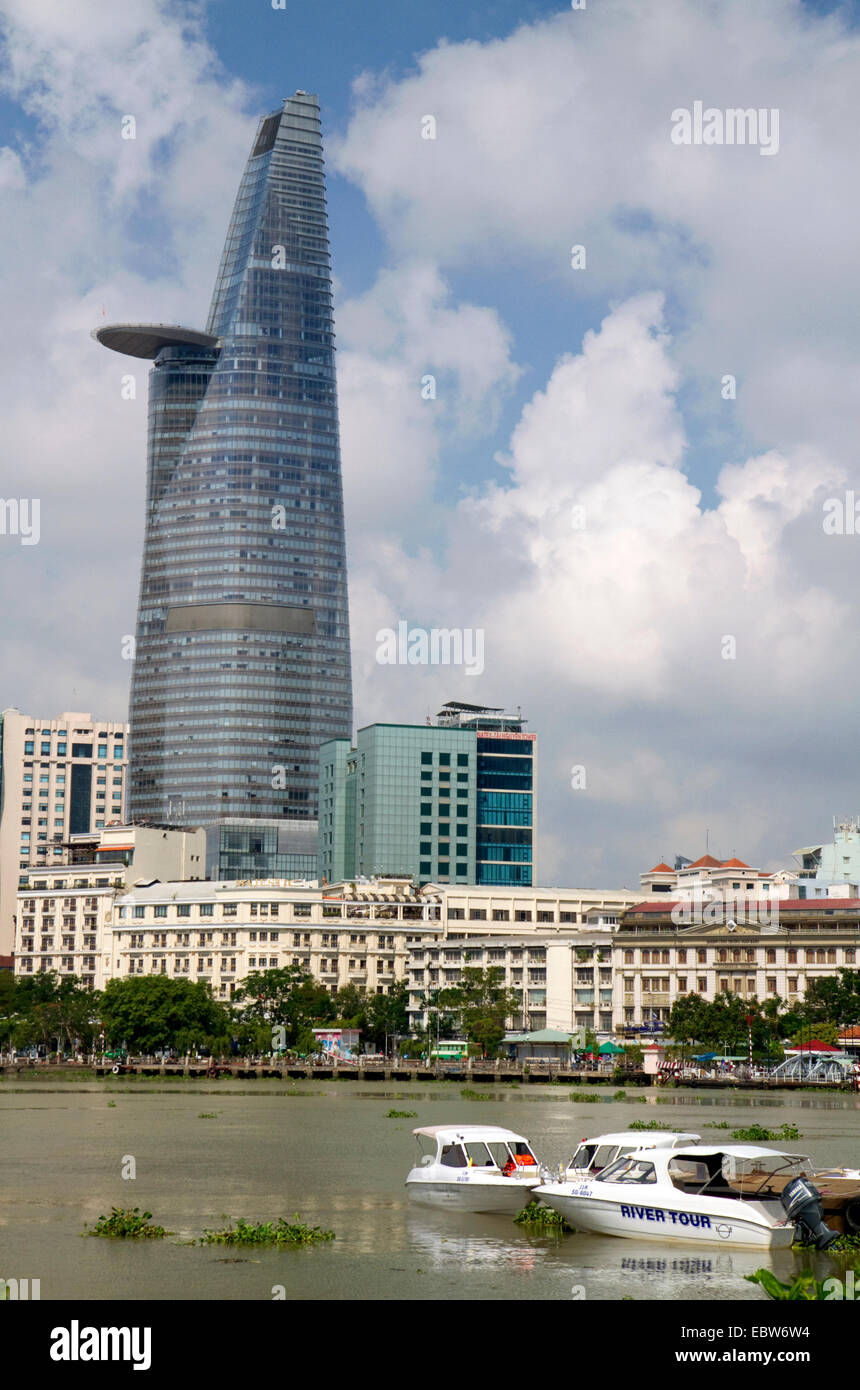Bitexco Financial Tower along the Saigon River in Ho Chi Minh City ...