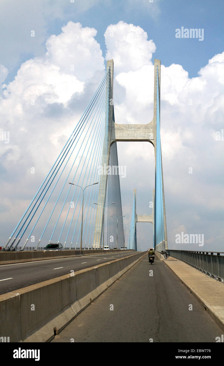 Phu My Bridge is a cable-stayed road bridge over the Saigon River in Ho ...