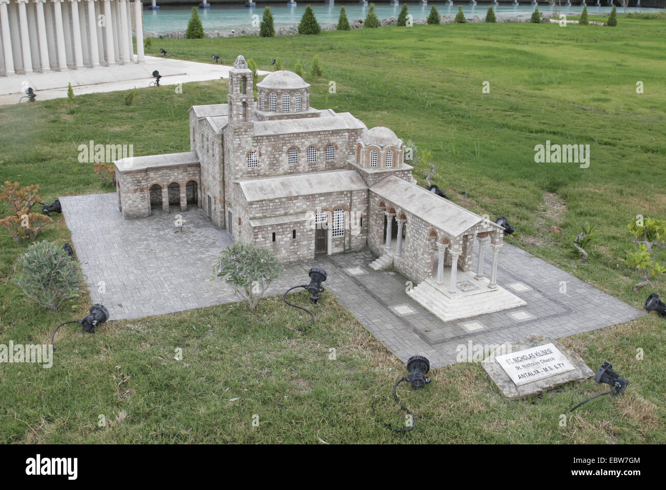 St Nicholas Church in Antalya as miniature model, Turkey, Antalya Stock ...