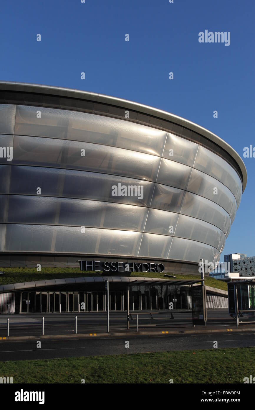Exterior of the SSE Hydro Glasgow Scotland December 2014 Stock Photo ...