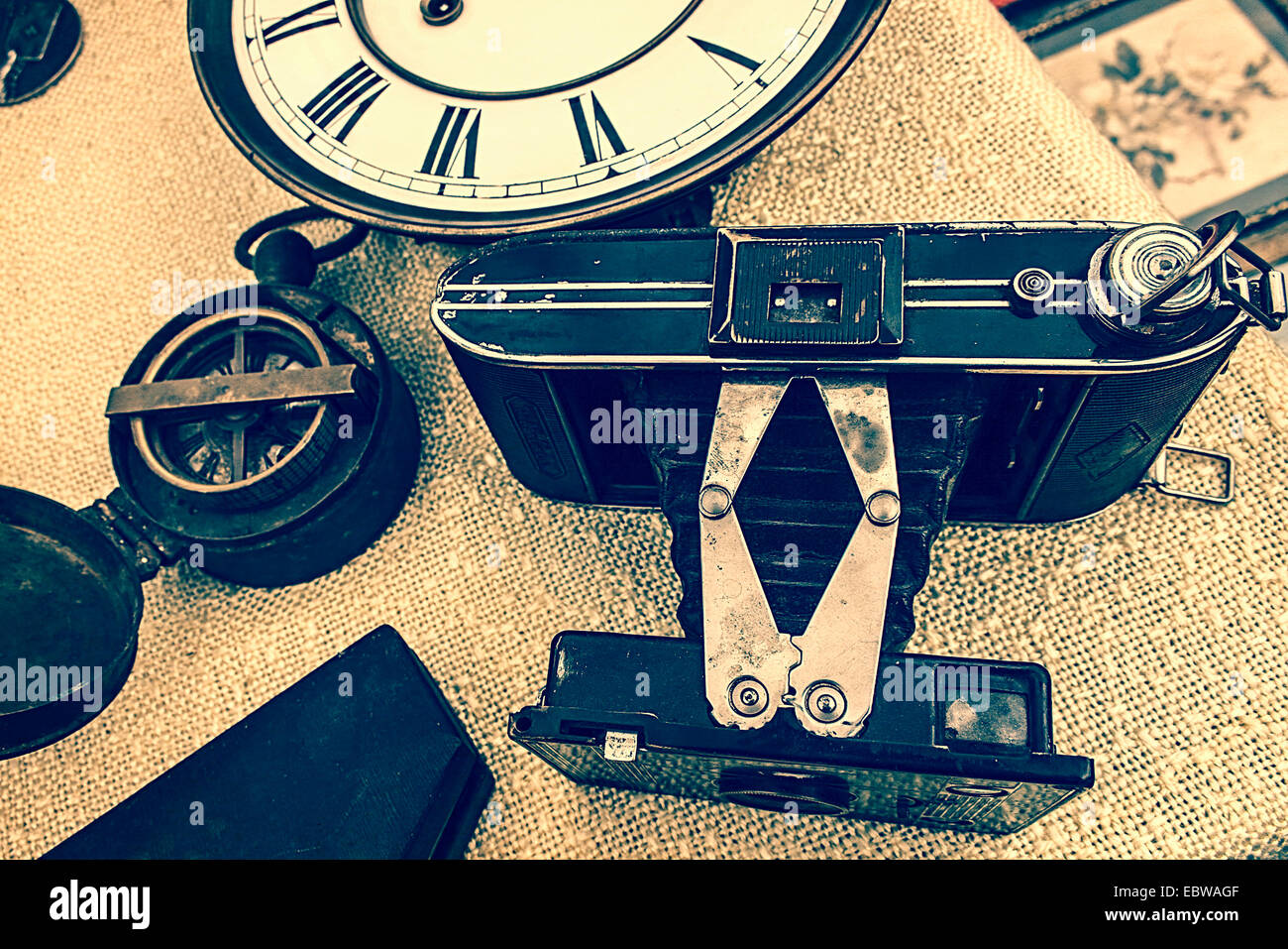 Compass clock hi-res stock photography and images - Alamy