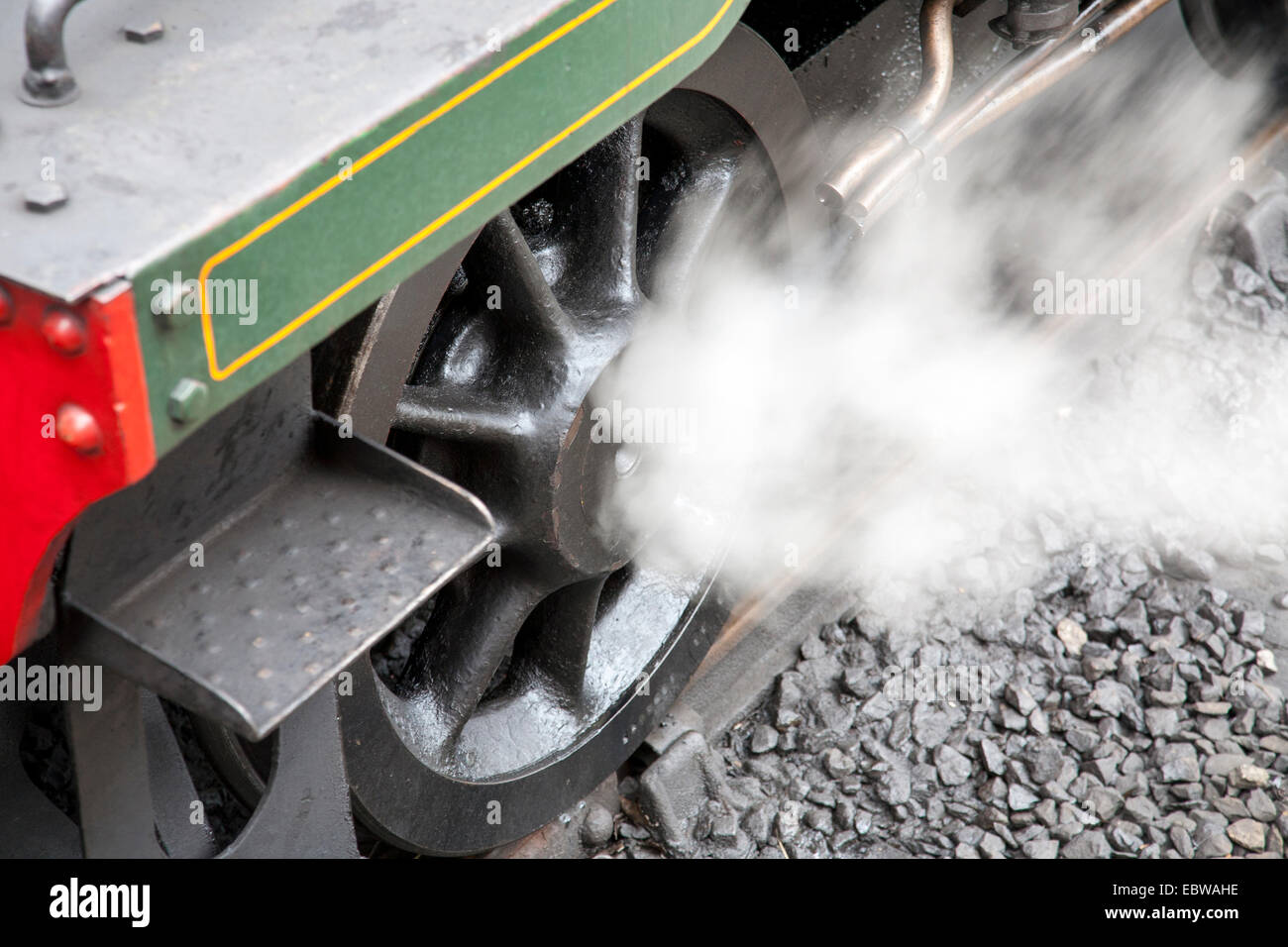 Steam from a railway locomotive Stock Photo - Alamy