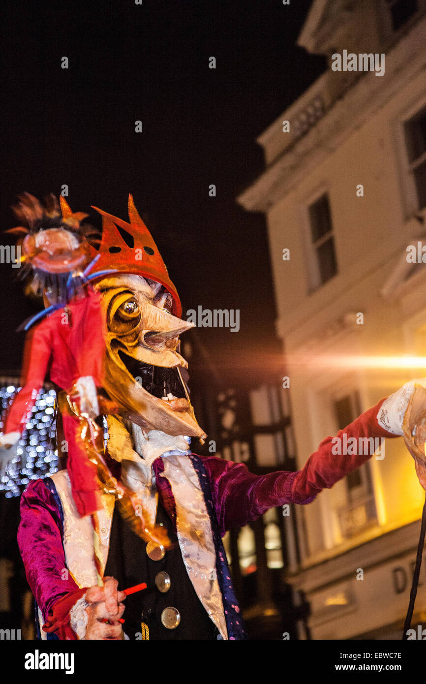 Chester, UK 4th December, 2014. Mid-Winter Watch Parade from Town Hall ...