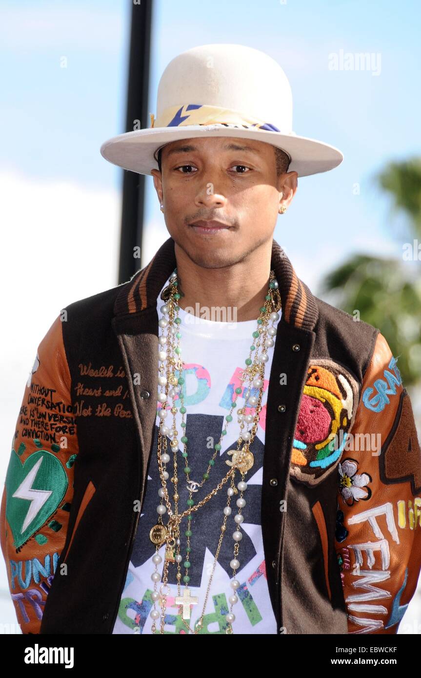 Los Angeles, CA, USA. 4th Dec, 2014. Pharrell Williams at the induction ...