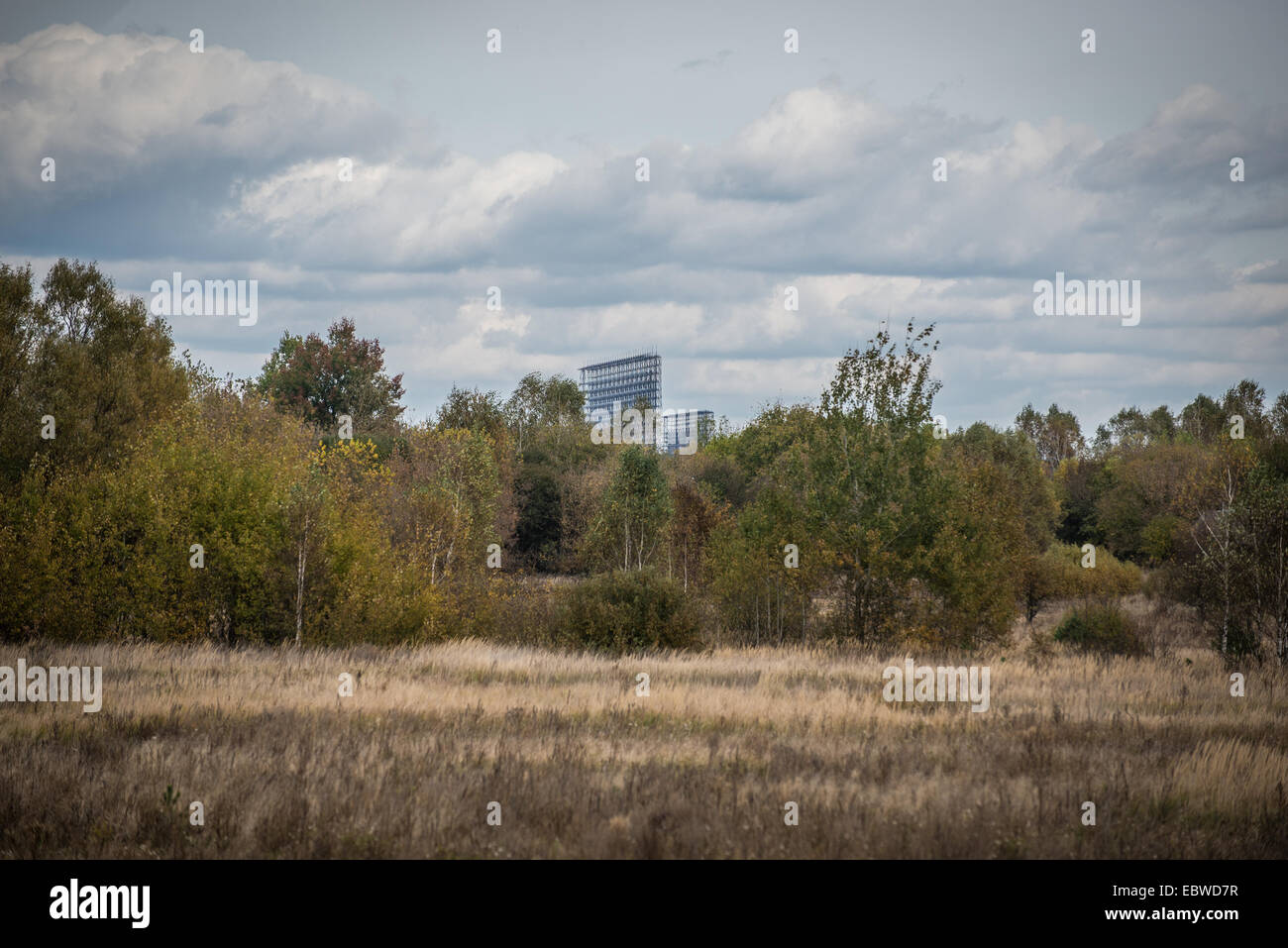 Duga-3 Soviet radar system in Chernobyl-2 military base seen from ...